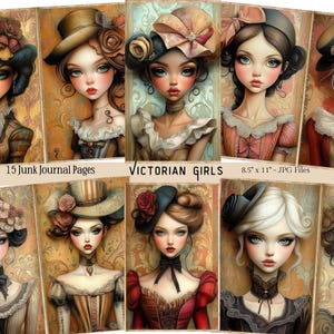 Victorian Girls Junk Journal, Victorian Girls, Victorian Women Junk ...