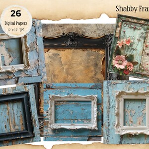 Shabby Chic Frames, Distressed Frames, Vintage Frames, Vintage Frames ...