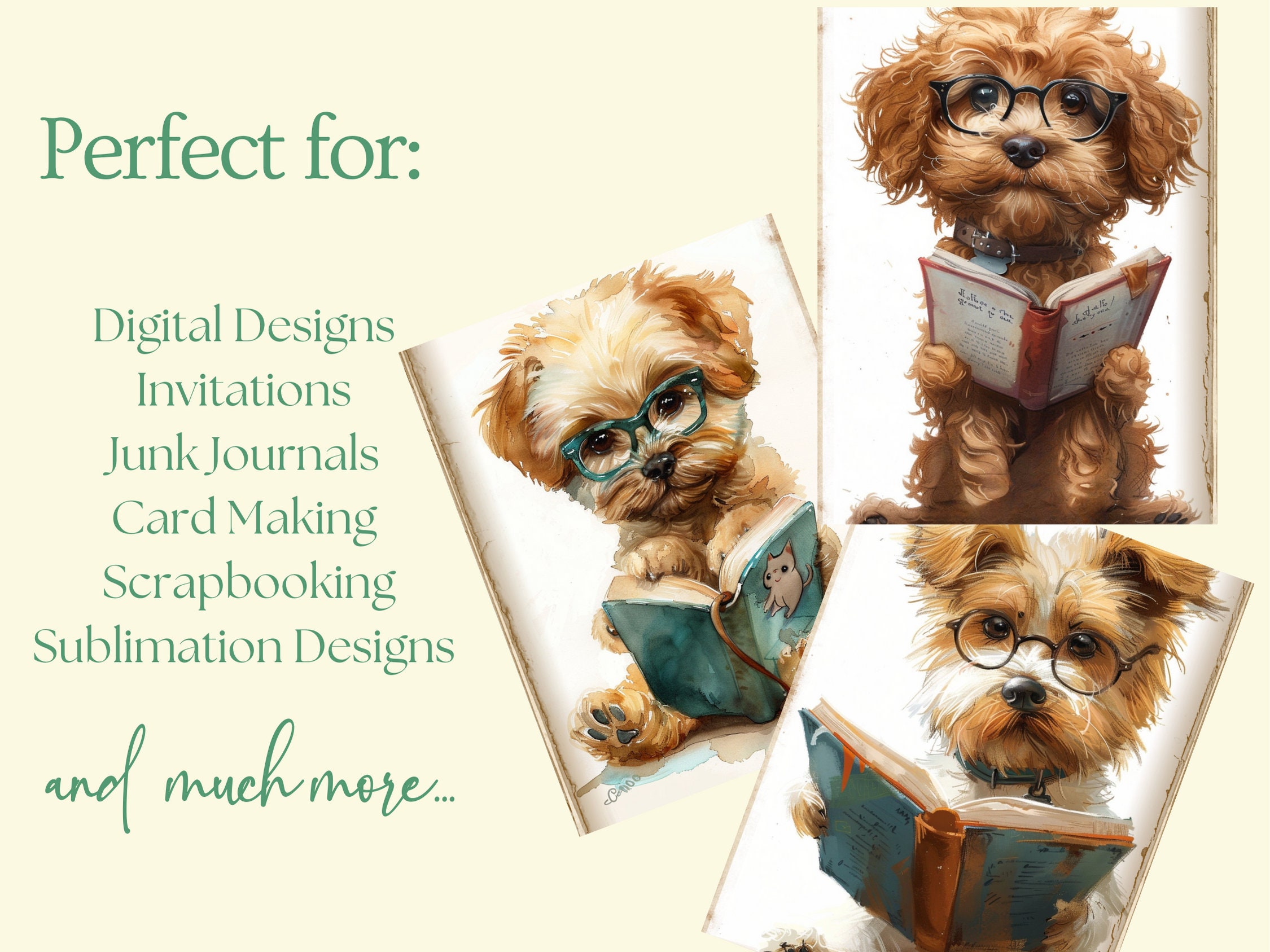 Dogs Junk Journal, Funny Dogs Junk Journal Kit, Cute Dogs Junk Journal ...