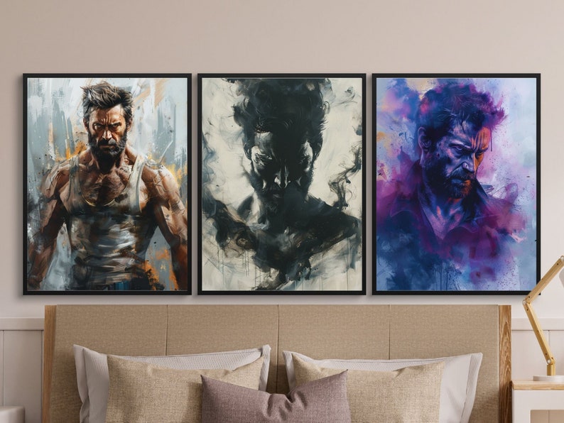 Logan Wall Art Marvel Character Comics Fan Art Comic Character Poster ...