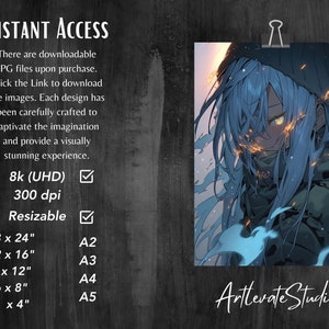 Premium Rimuru Wall Art V2 8K UHD Japanese Anime Manga Anime Fan Art ...