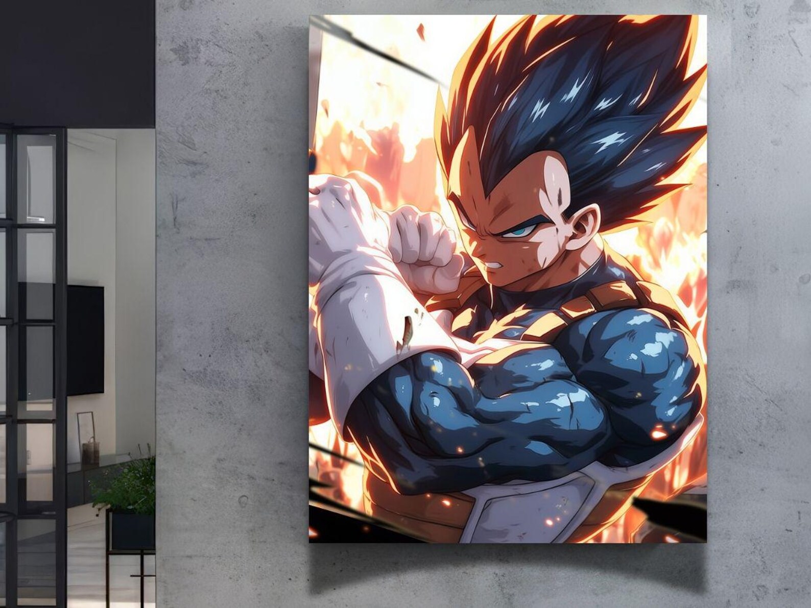 Unique Anime Metal Wall Art Premium Aluminum Print, Modern Wall Decor ...