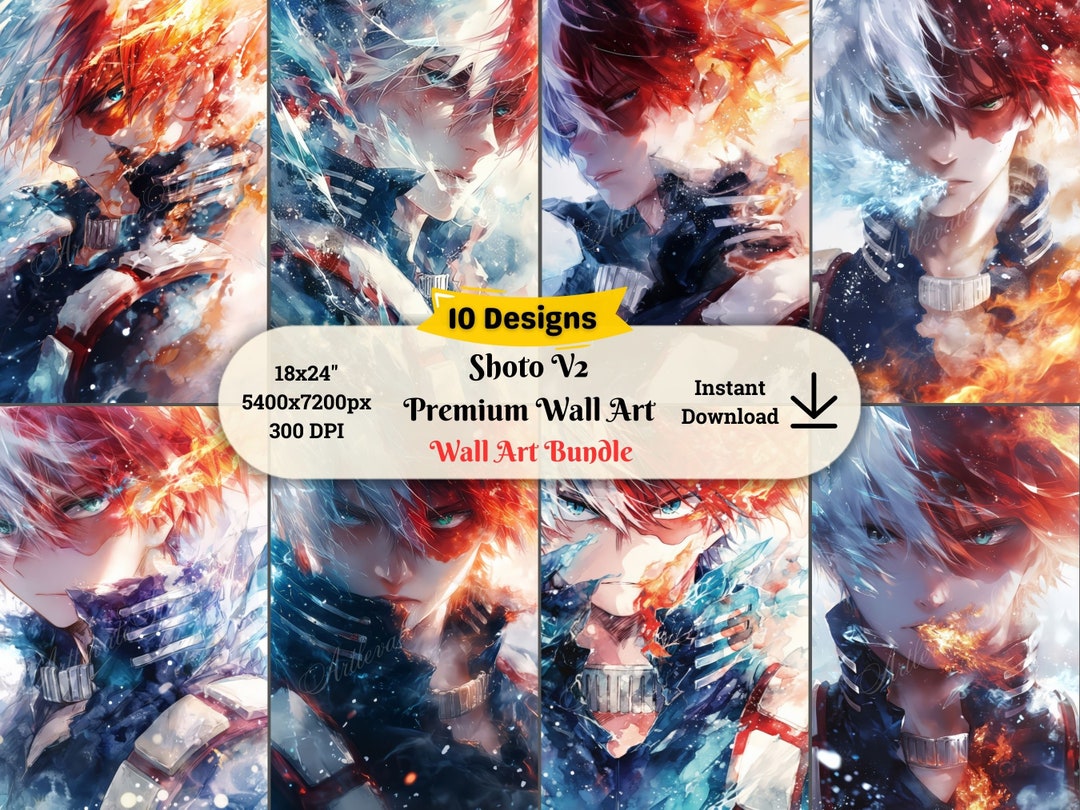 Shoto Wall Art V2 Japanese Anime Manga Anime Fan Art Anime Character ...