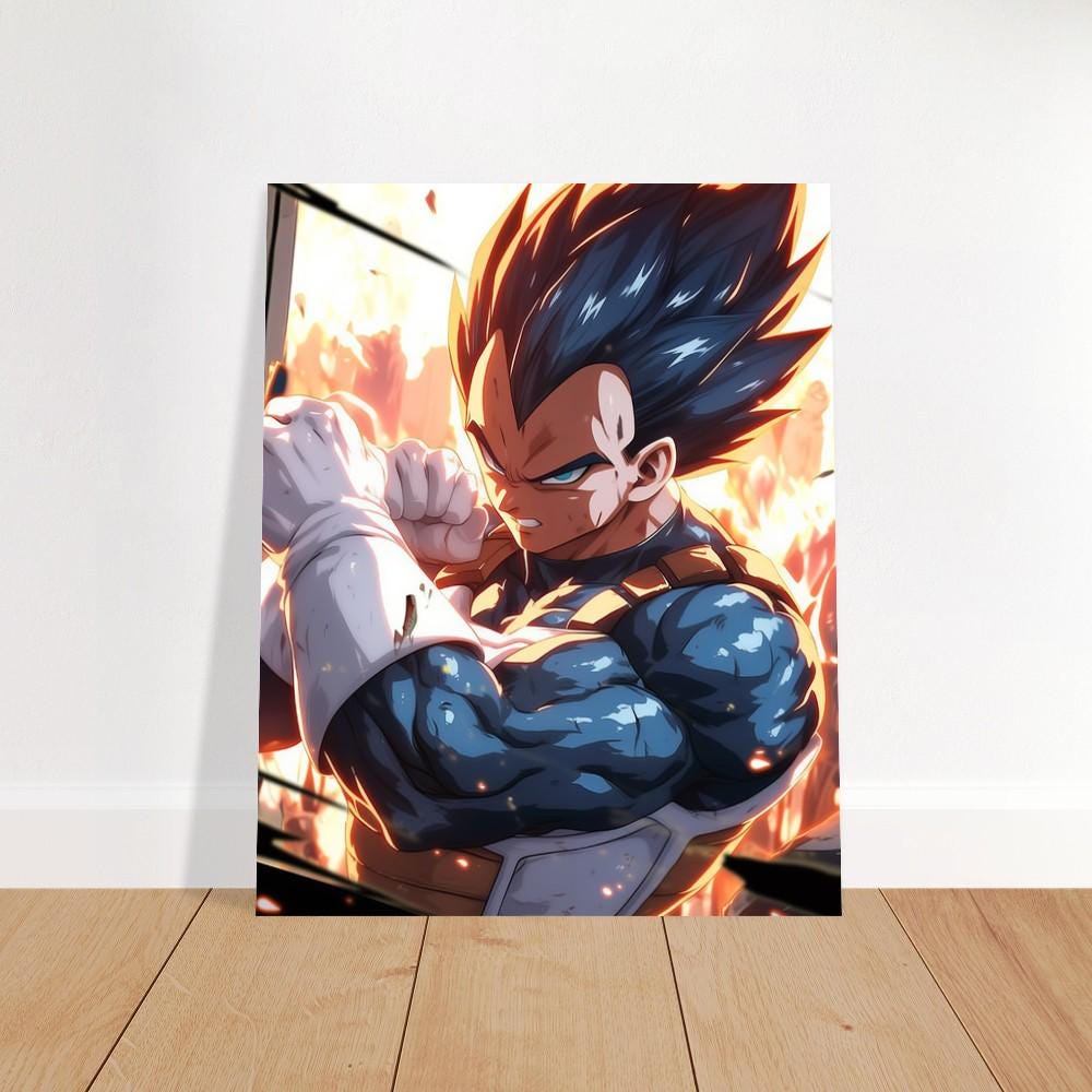 Unique Anime Metal Wall Art Premium Aluminum Print, Modern Wall Decor ...