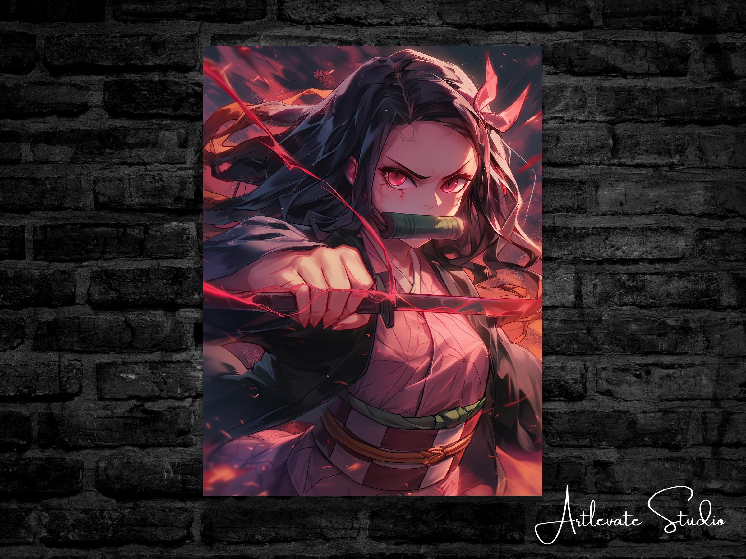 Unique Anime Metal Wall Art Premium Aluminum Print, Modern Wall Decor ...