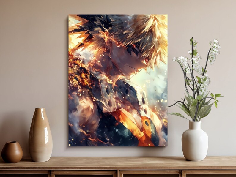 Kacchan Wall Art V2 Japanese Anime Manga Anime Fan Art Anime Character ...