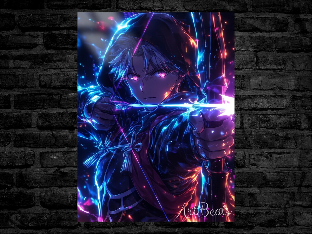 Premium Anime Metal Wall Art Gamer & Anime Fan Room Decor Modern Wall ...