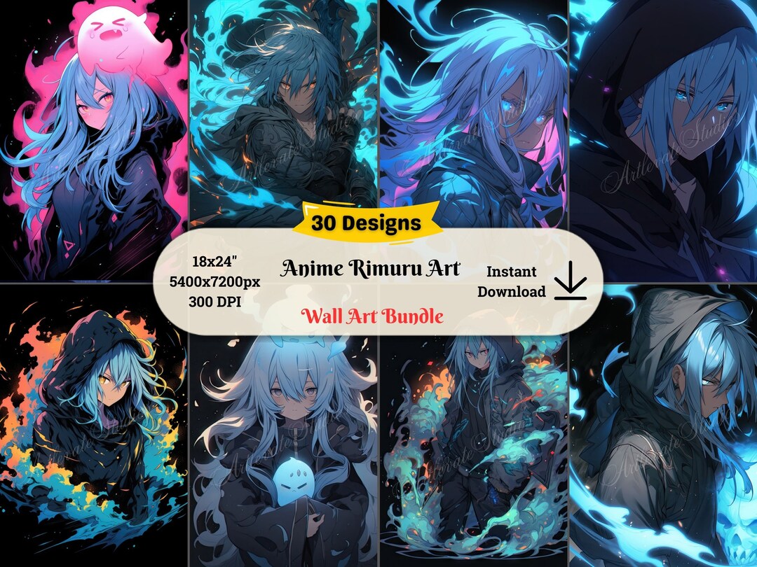 Premium Rimuru Wall Art | 8K UHD | Japanese Anime Manga | Anime Fan Art ...