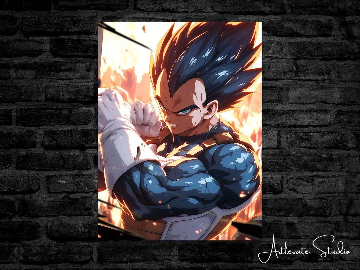 Unique Anime Metal Wall Art Premium Aluminum Print, Modern Wall Decor ...