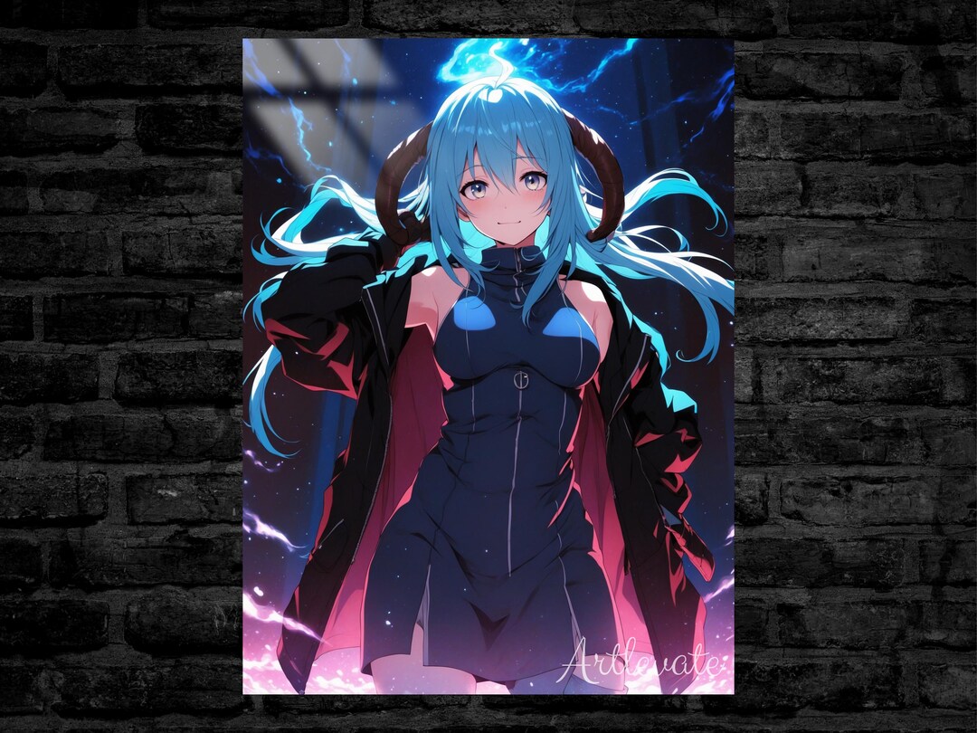 Rimuru Anime Metal Wall Art Premium Metal Print, Modern Anime Decor ...