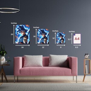 Unique Anime Metal Wall Art Premium Aluminum Print, Modern Wall Decor ...