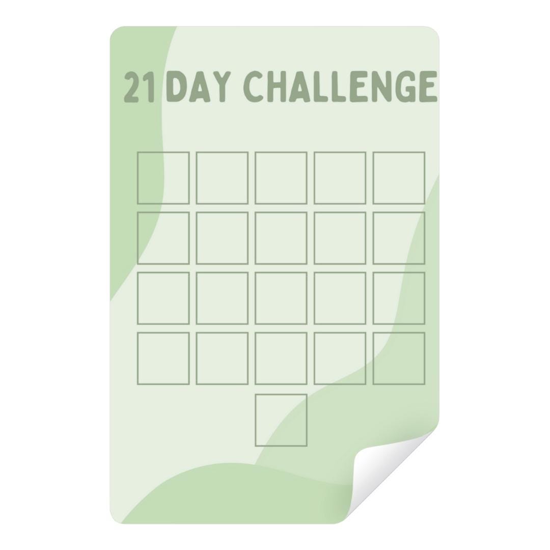 21 Day Challenge, Habit Tracker/builder, Digital Instant Download, Pdf ...
