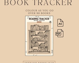 Bookshelf Tracker, Reading Tracker, Reading Log, 50 Book Reading ...