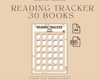 Bookshelf Tracker, Reading Tracker, Reading Log, 50 Book Reading ...