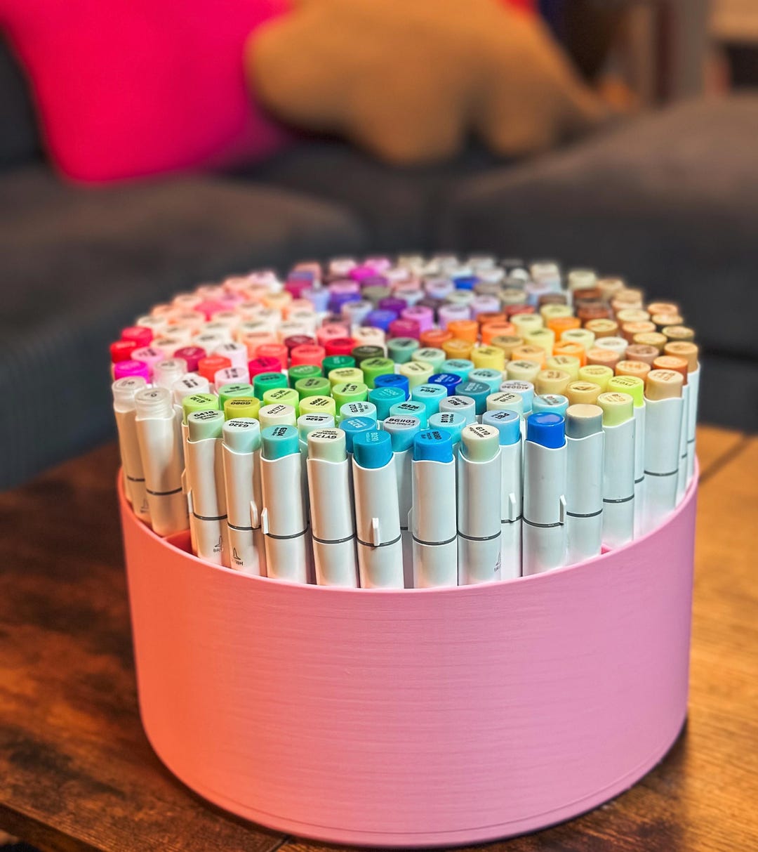 Revolving Marker Organizer - Lazy Susan for Ohuhu, Prismacolor, Copic ...