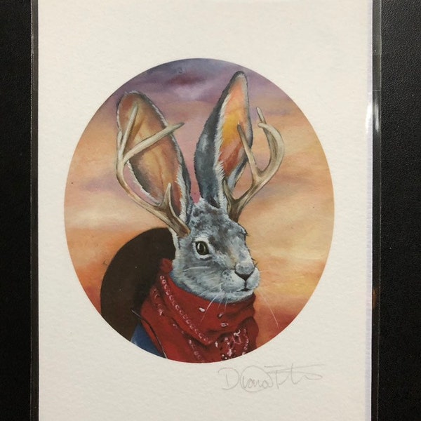 Jackalope Print - Etsy