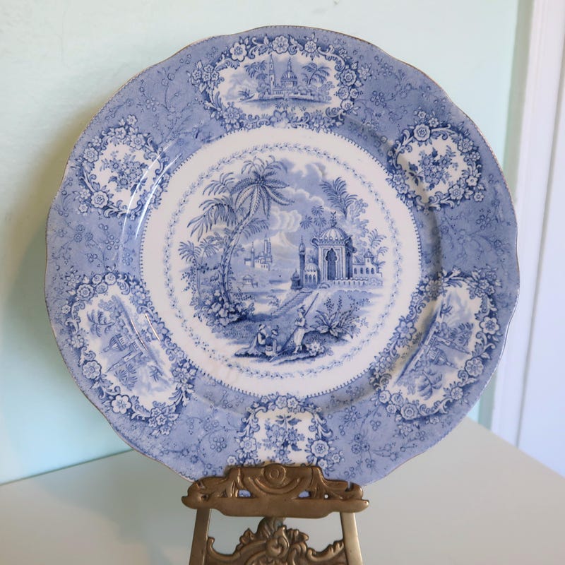 Antique Blue Plates - Etsy