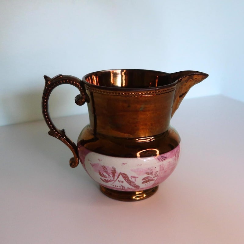 Lusterware Pitcher - Etsy