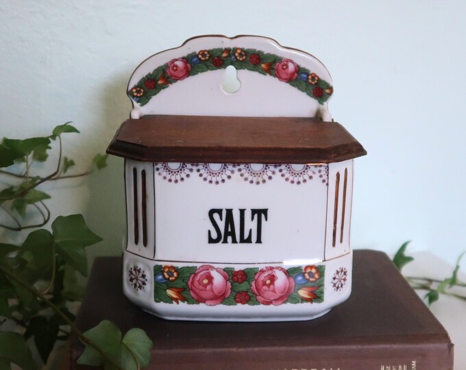 Black Walnut - Handmade Wooden Box With Dovetails, Salt Box/salt Cellar ...