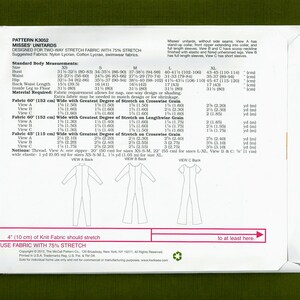 Misses Unitard Sewing Pattern~kwik Sew 3052~uncut~catsuit Costume~bodysuit - Etsy