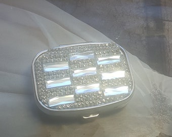 Rhinestone Pill Box | Etsy
