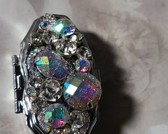 Rhinestone Pill Box | Etsy