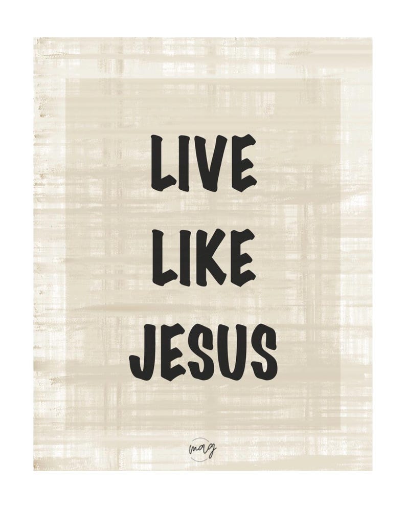 Live Like Jesus, Flag, Digital Download, Art Print, Dorm Decor, Wall ...