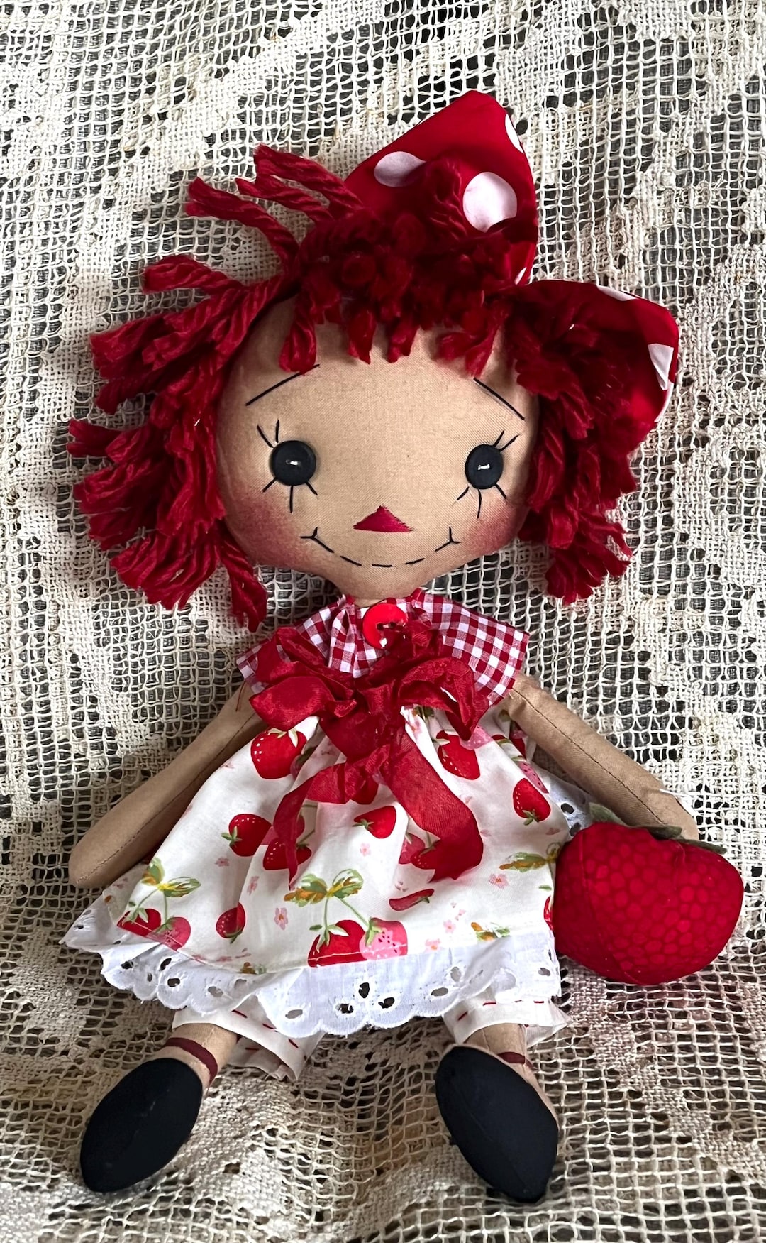 Raggedy Ann Strawberry Annie 13 Inch - Etsy