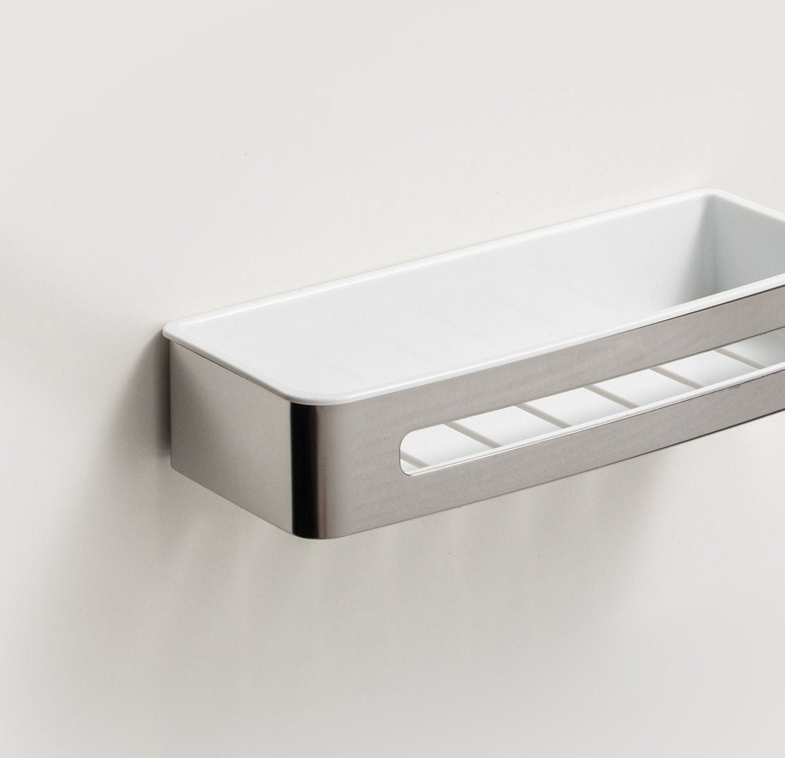 Shower Shelf, Bathroom Favorites, Polished Steel Bath Shelf, Floating ...