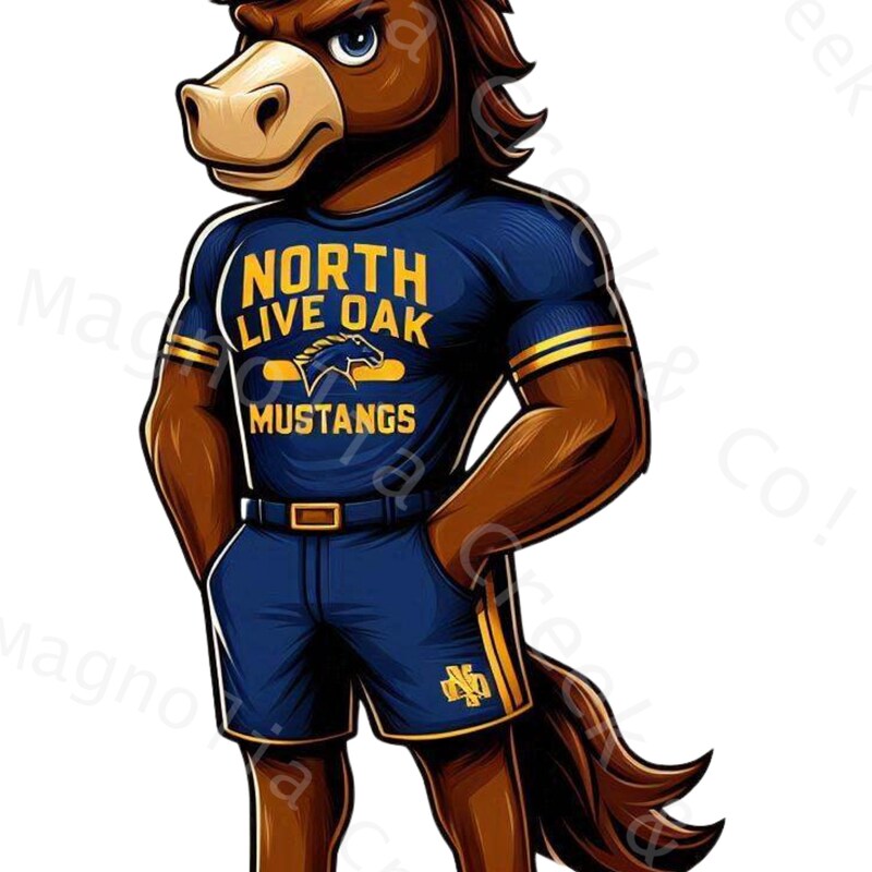 Mustang Mascot - Etsy