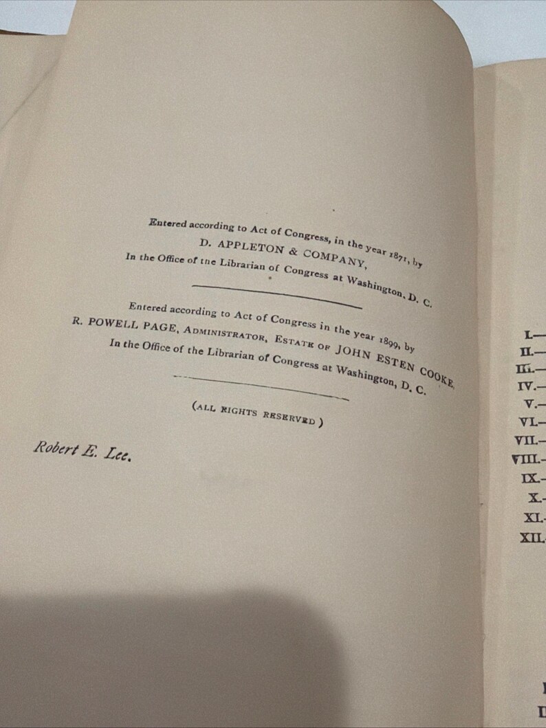 Antique 1899 Robert E. Lee Biography, Civil War History - Etsy