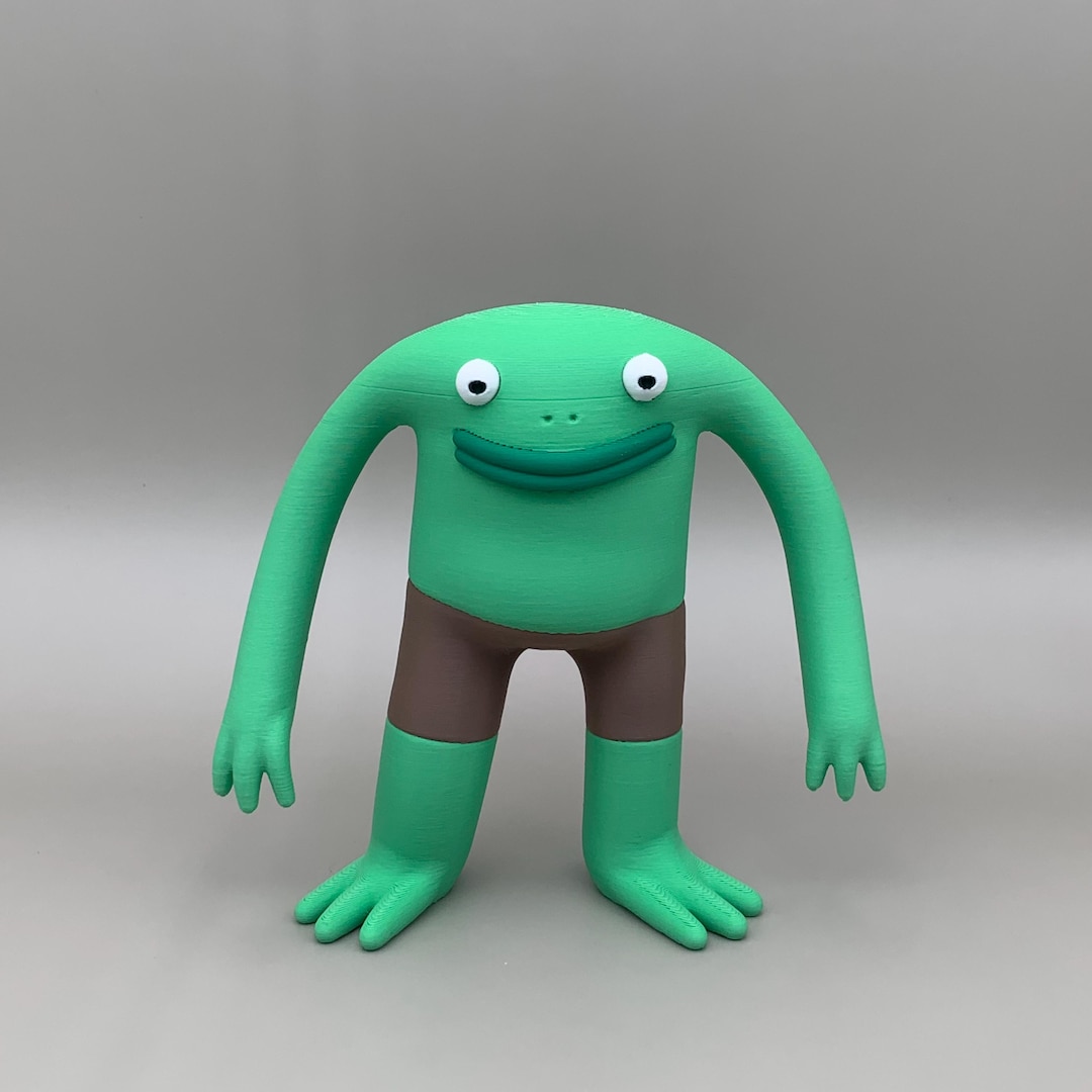 Smiling Friends Mr Frog Figurine Adult Swim Keychain Charlie Pim Alan ...