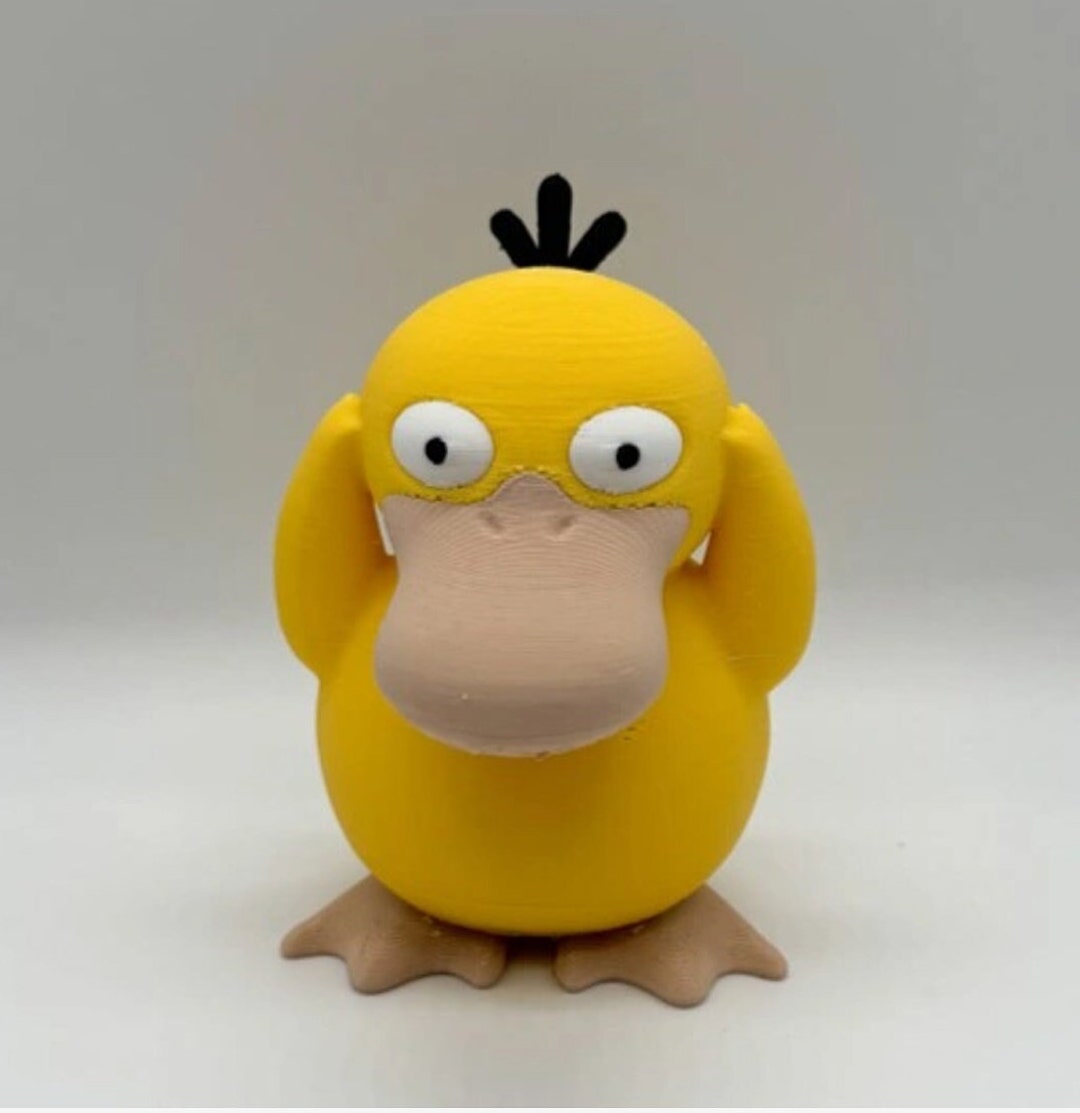 Chibi Psyduck Figurine 3D Printed Psyduck Toy Pokemon Figurine Pokemon ...
