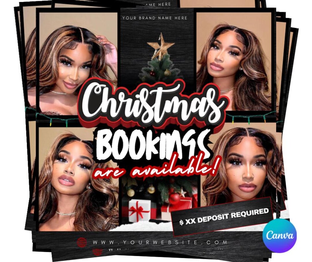 December Booking Flyer, December Christmas Flyer, Booking Flyer ...