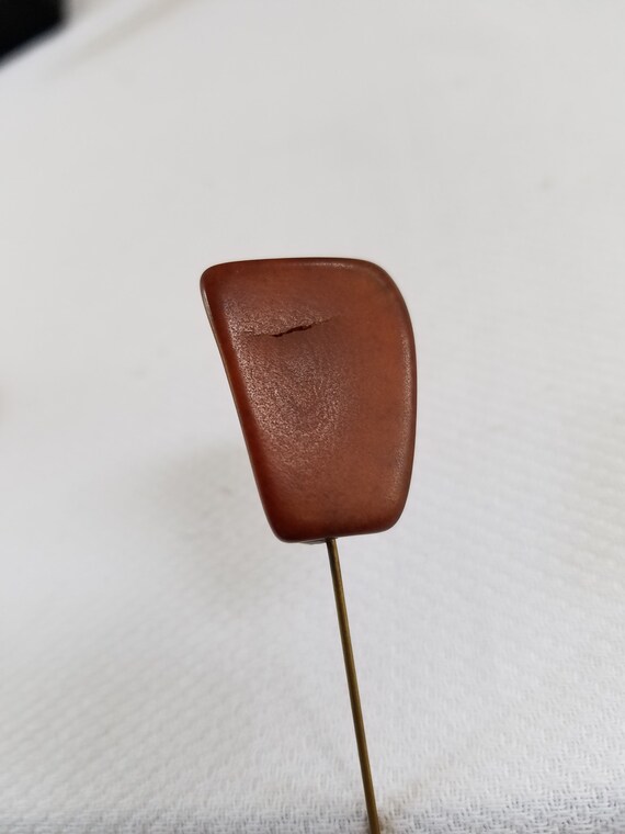 Vintage BAKELITE HAT/STICK Pin Collection Lot of 3 - Gem