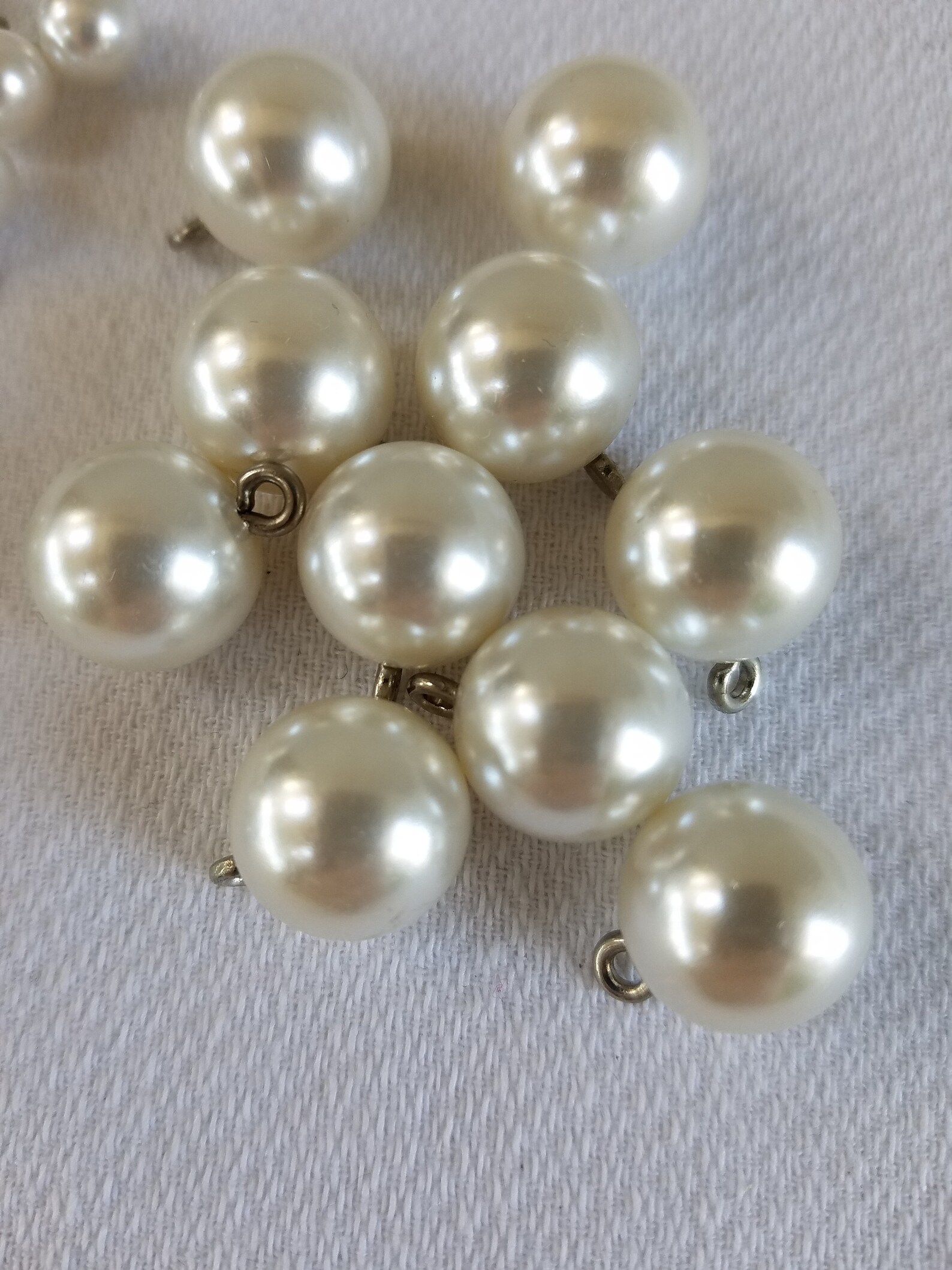 Vintage Faux PEARL BUTTON Collection 36 Piece LOT - Etsy