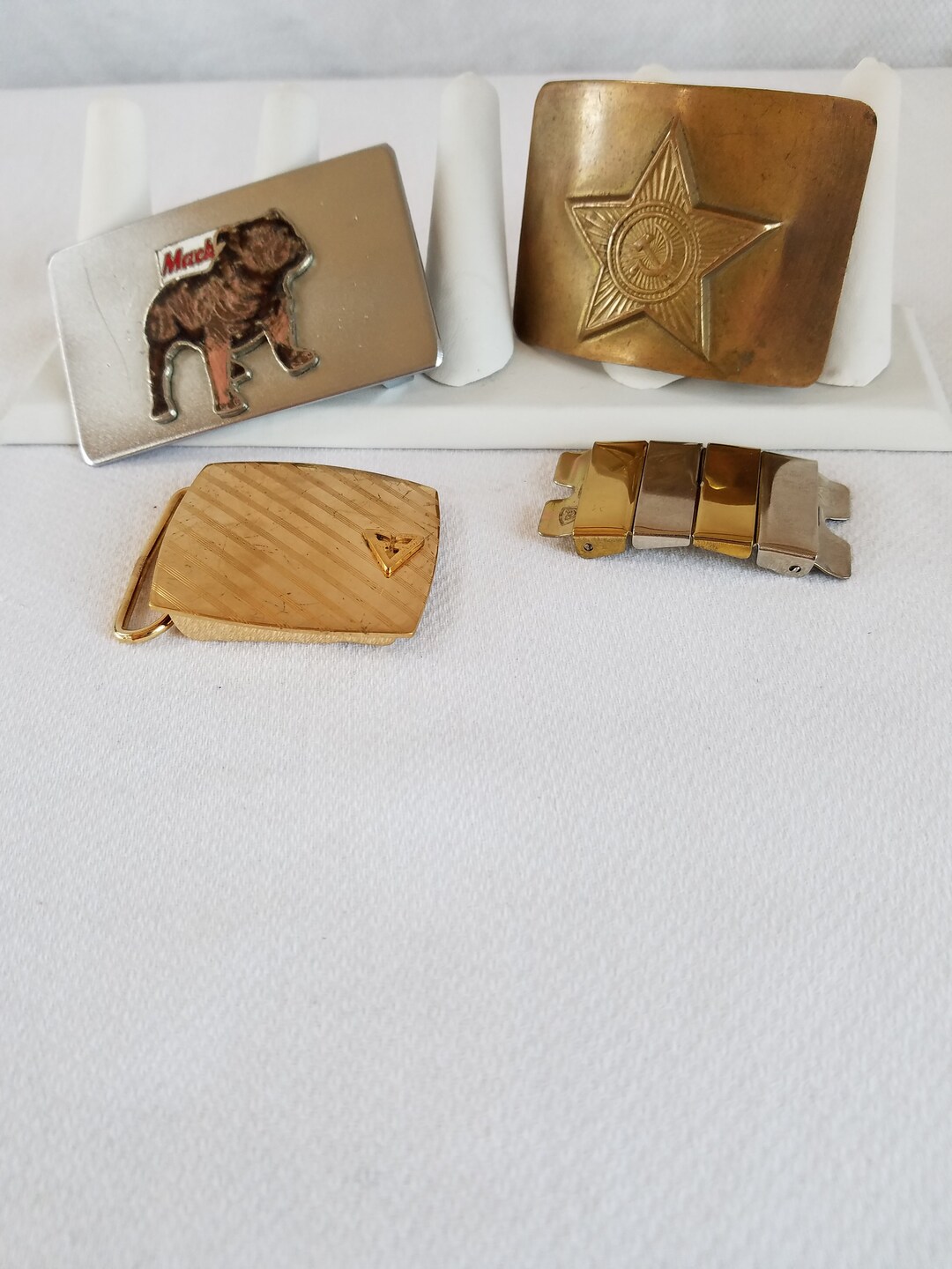 Vintage BELT BUCKLE COLLECTION of 4 - Etsy