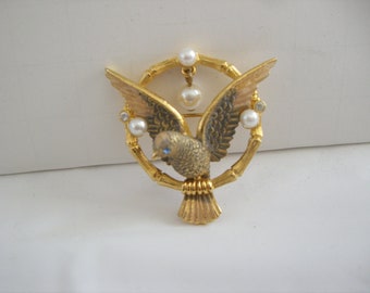 Joan Rivers Bird Pin - Etsy