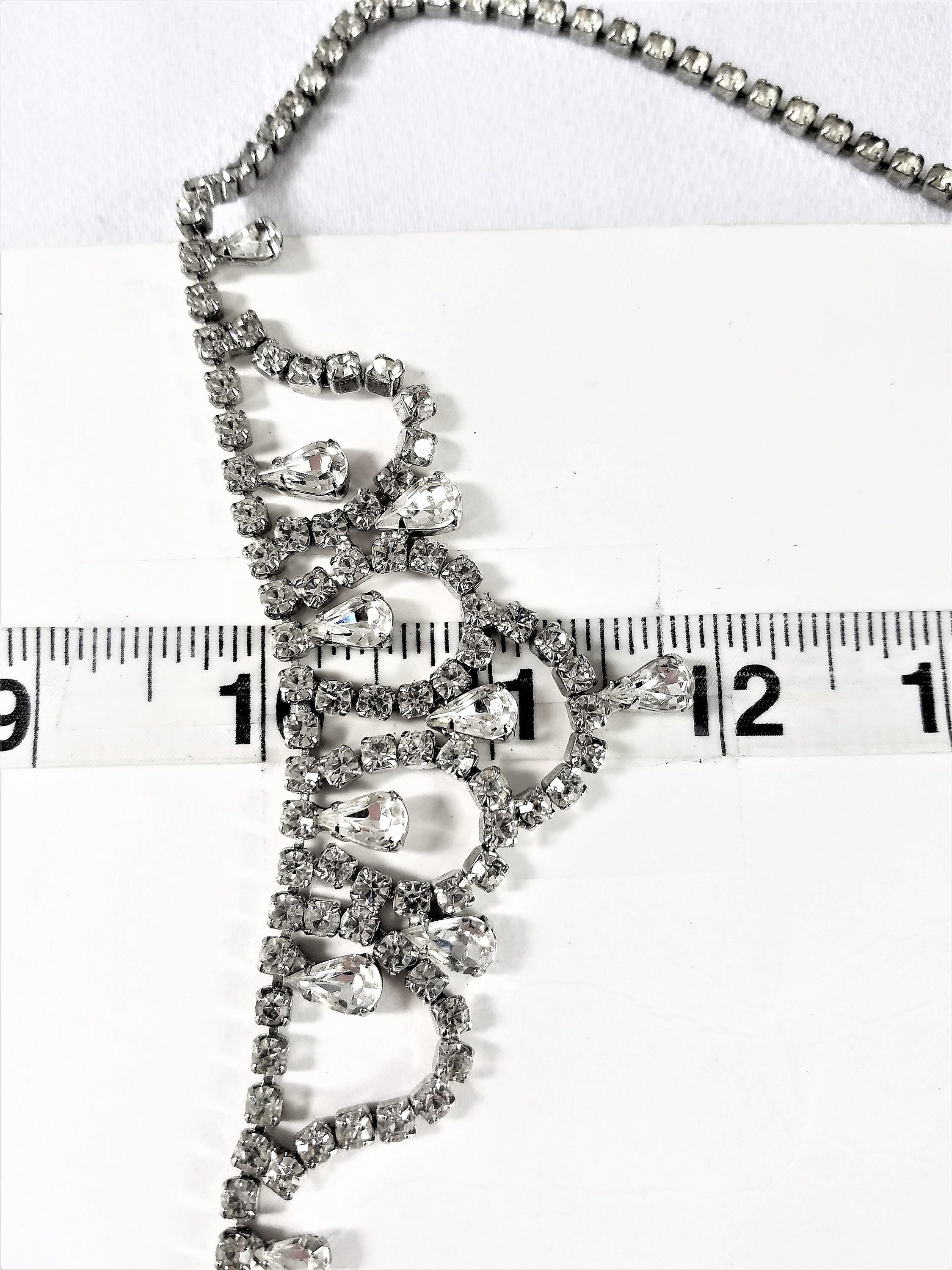 Vintage WEISS RHINESTONE Necklace - Etsy
