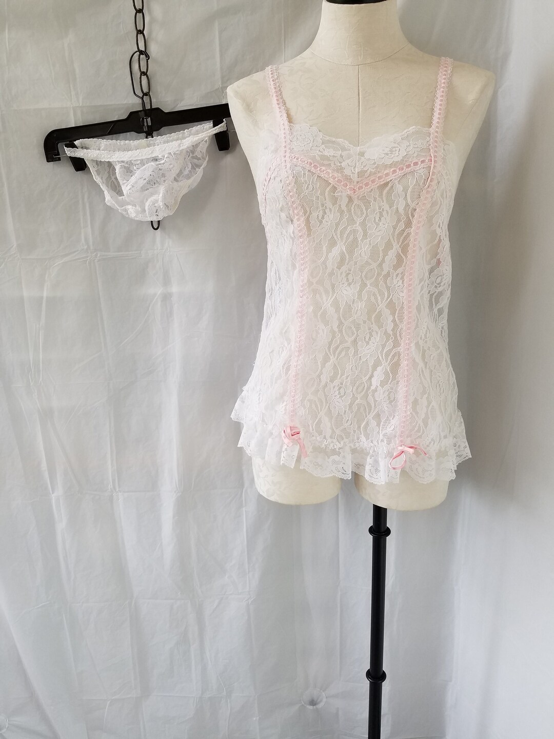 Vintage White Lace WEDDING CAMI SET - Etsy