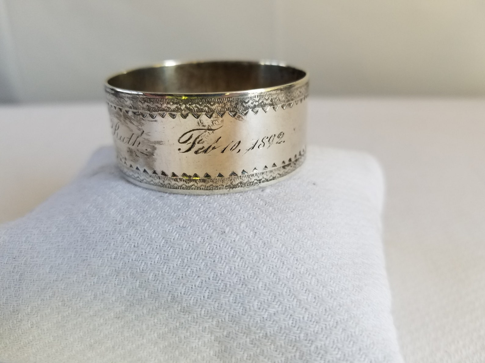 Vintage STERLING NAPKIN RINGS Collection of 2 - Etsy