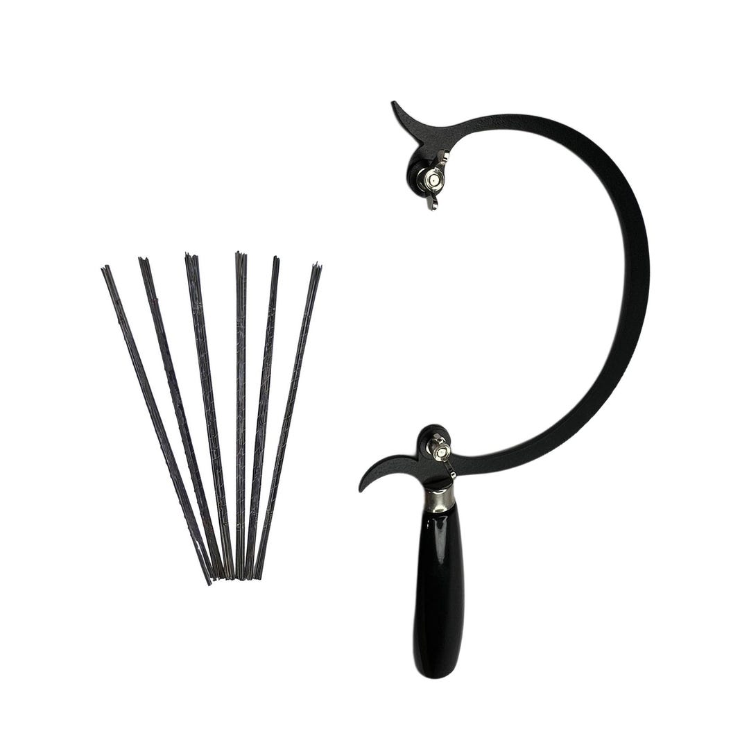 Saw Frame Hacksaw Curved Coping & 3 PC Set Jeweler Piercing Steel ...