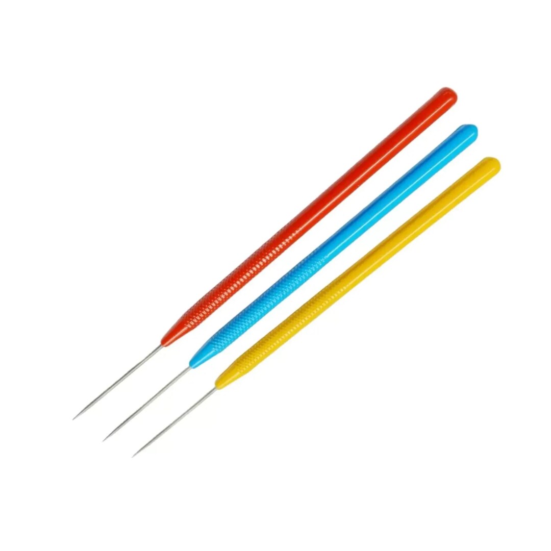 Set of 3 Titanium Knurled Handle Soldering Picks With A Free Storage ...