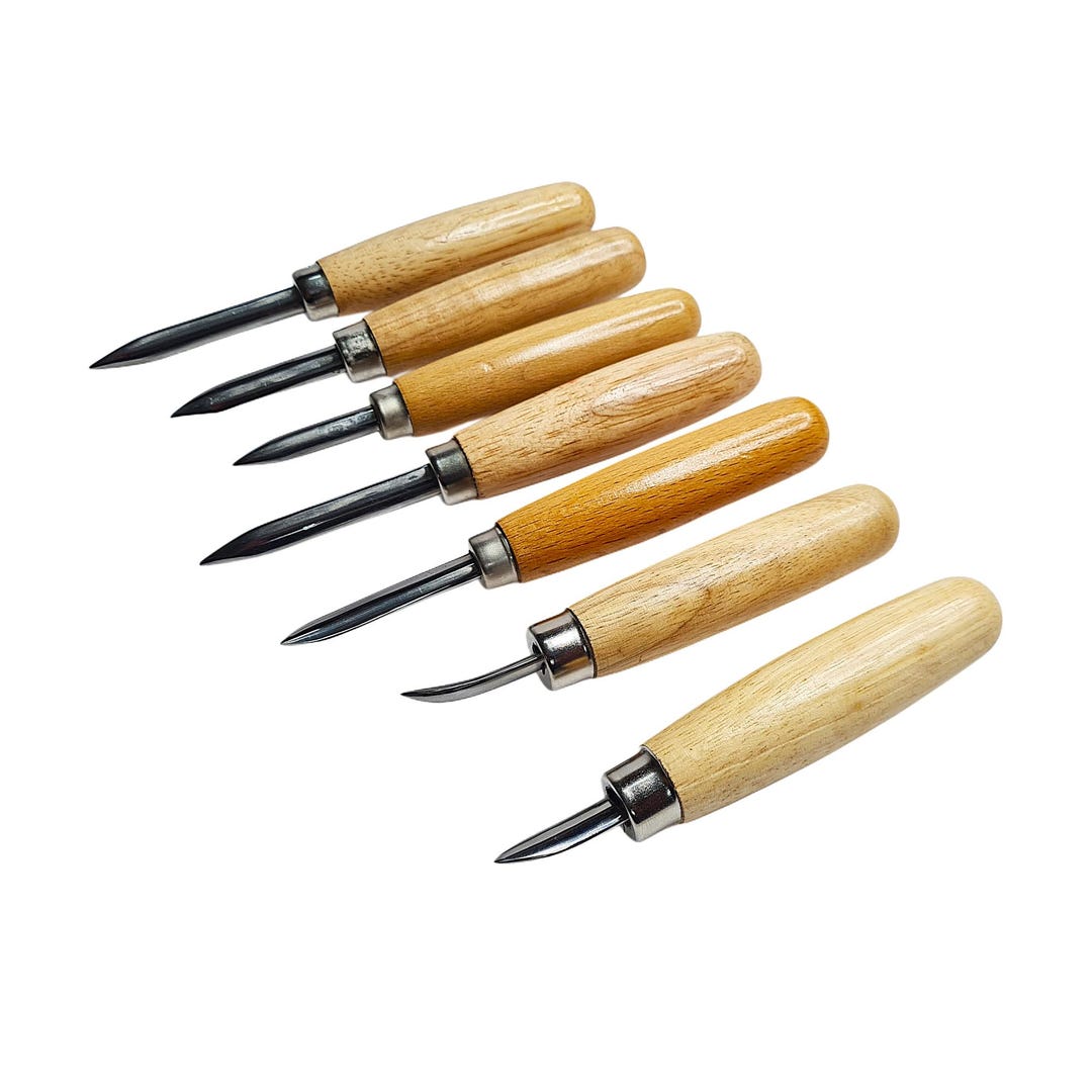 7 PC Burnisher Set 3 Straight & 4 Curved Shape Burnishers - Jewelry ...