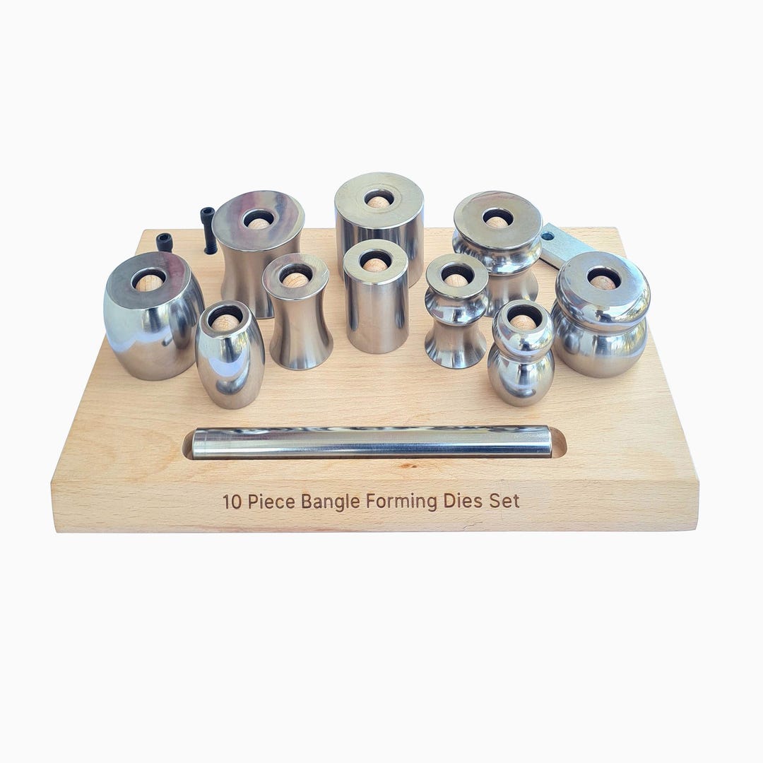 Bangle Bracelet Forming Die With Set of 10 Pcs - Assorted Metal Shaping ...