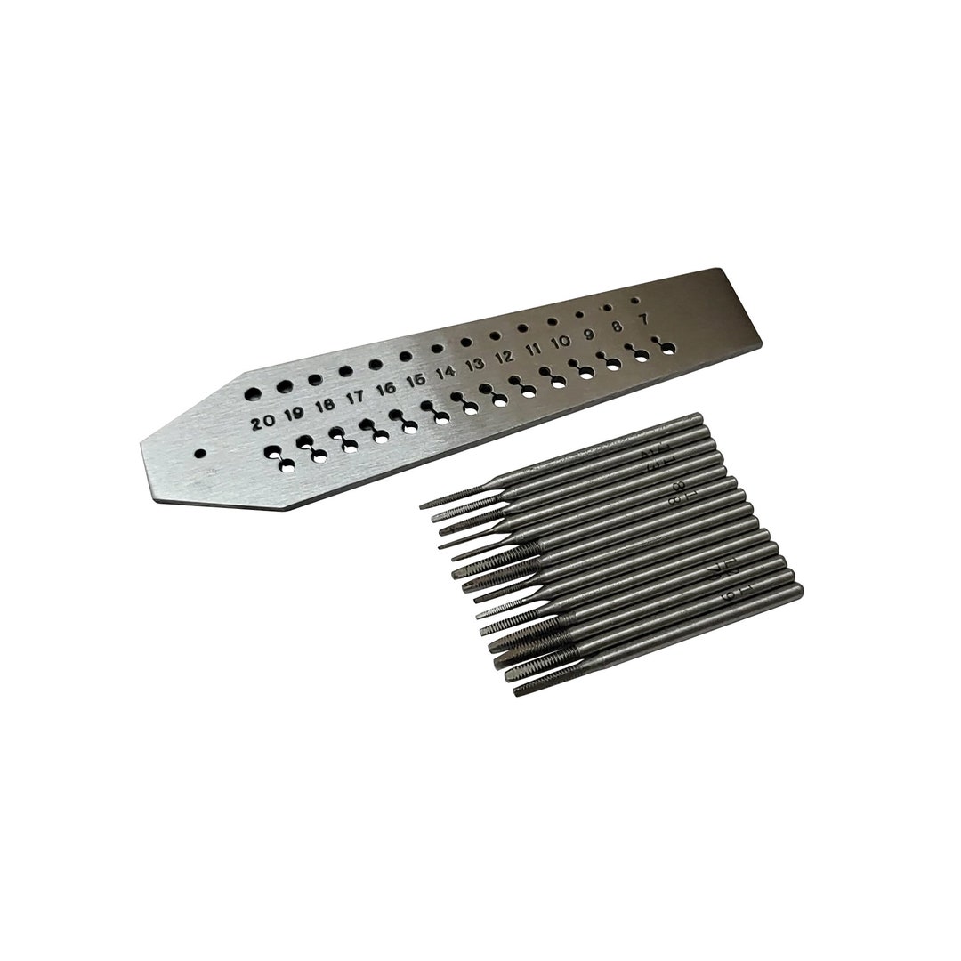 Screw Plate With 14 Taps Size 0.70mm to 2mm | Supplying Goods Jewelry ...