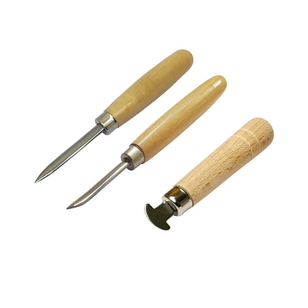 Jewelers 3 Stone Setting Tool Set 1 Bezel Roller & 2 Burnishers ...