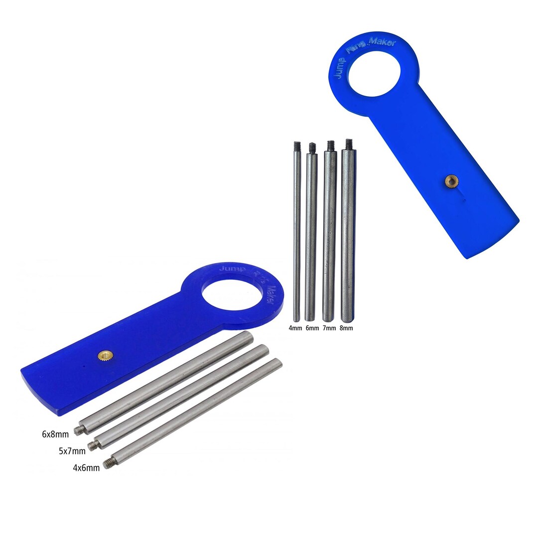 2 Set JUMP RING MAKER Round & Oval Tool Sizes 4mm to 8mm 7 Mandrels - Etsy
