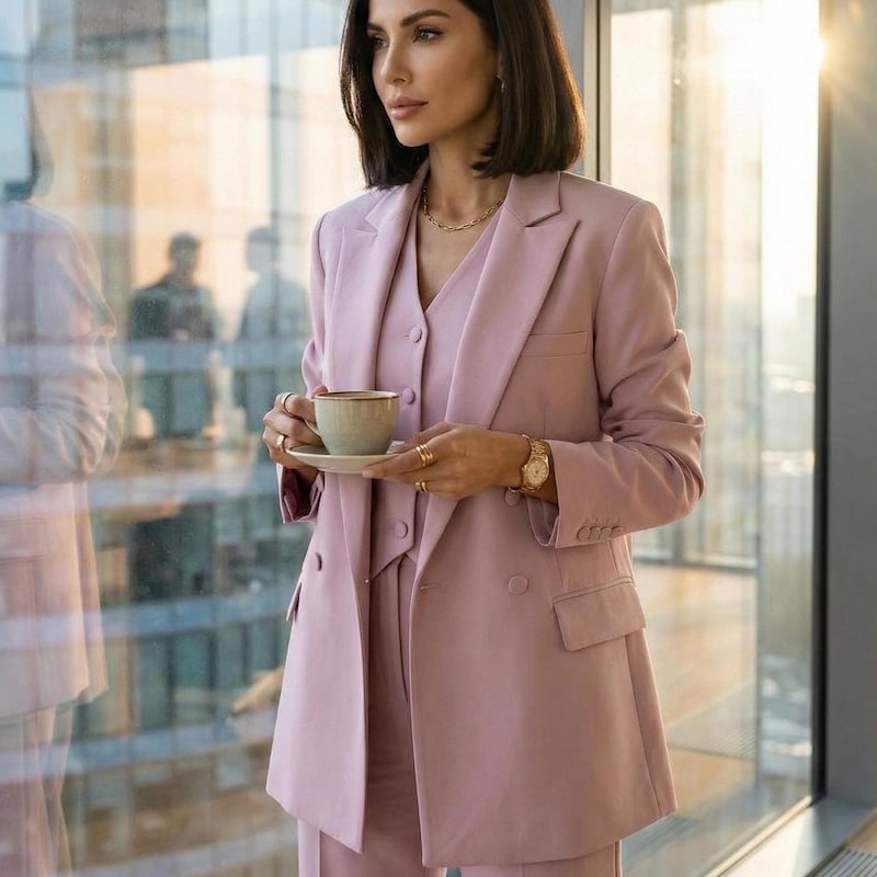 Pink Formal Womens Suit - Etsy