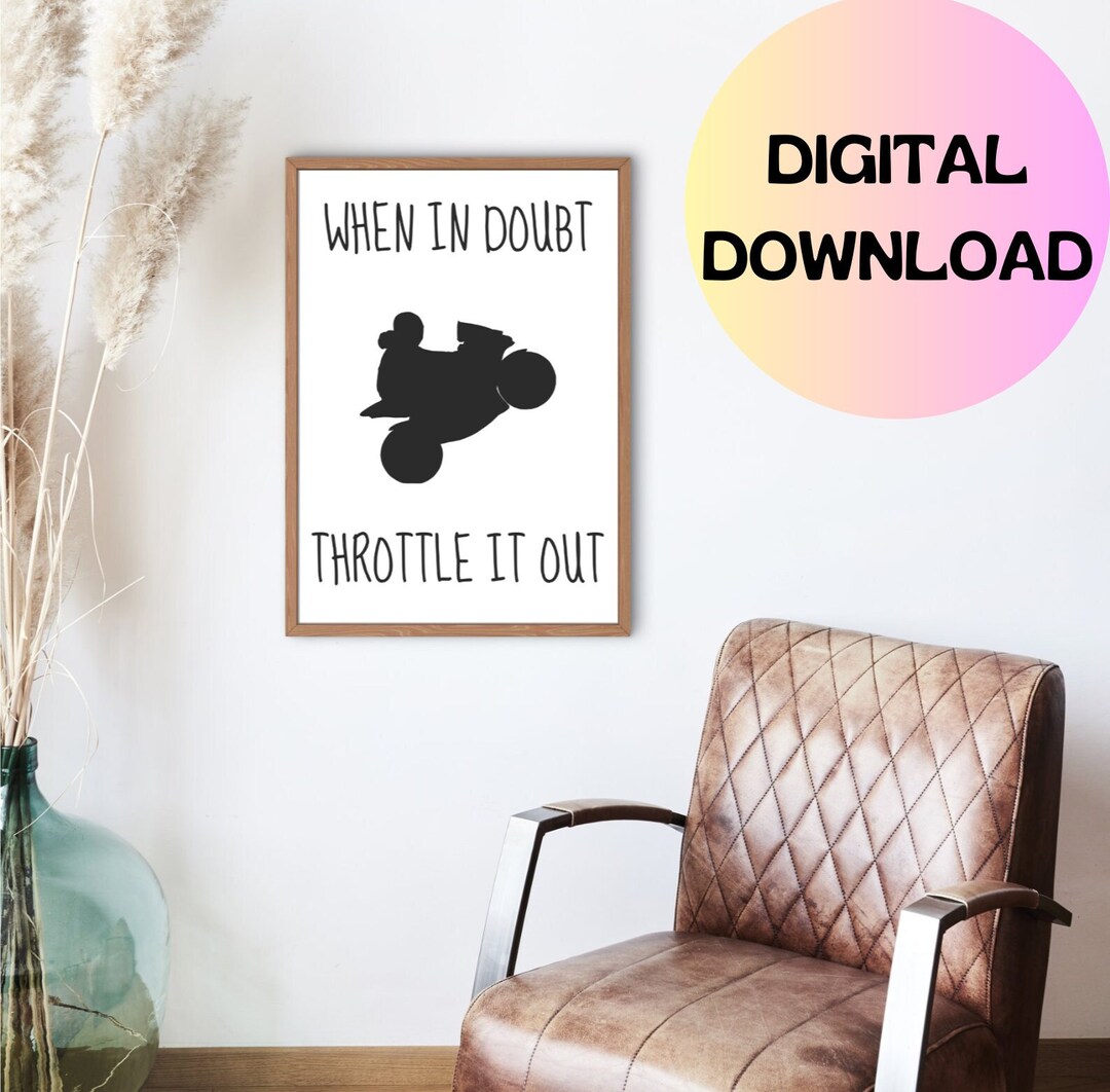 Motorcycle Inspirational Wall Art Motorcycle Inspirational Quote ...